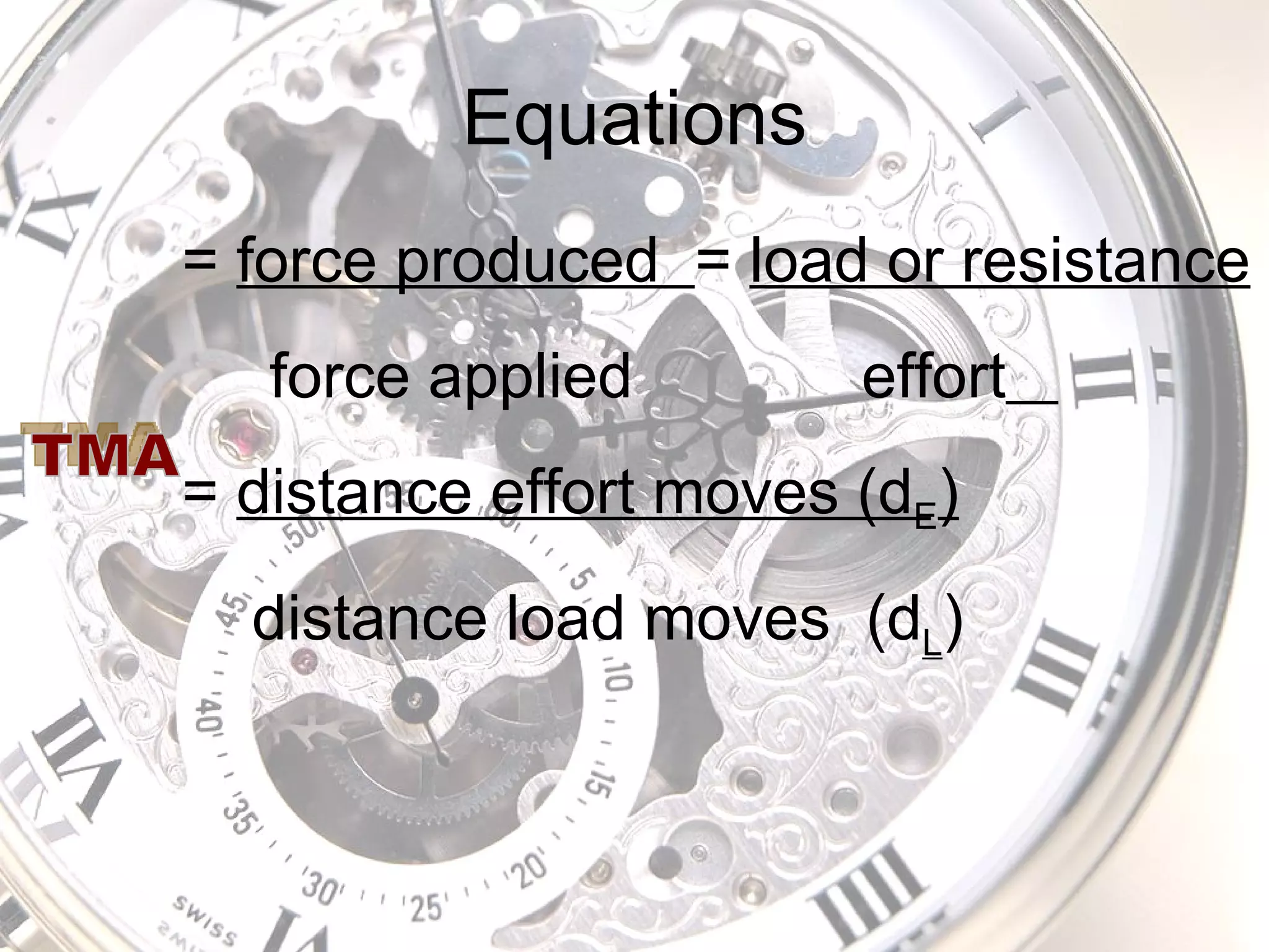 Mechanical Advantage Of Machines | PPT