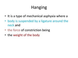 Mechanical asphyxia 1 | PPTX