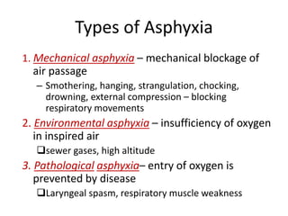 Mechanical asphyxia 1 | PPTX