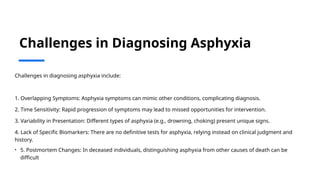 Mechanical Asphyxia what's it how to diagnose | PPTX