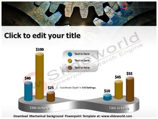 Mechanical background powerpoint template | PPTX