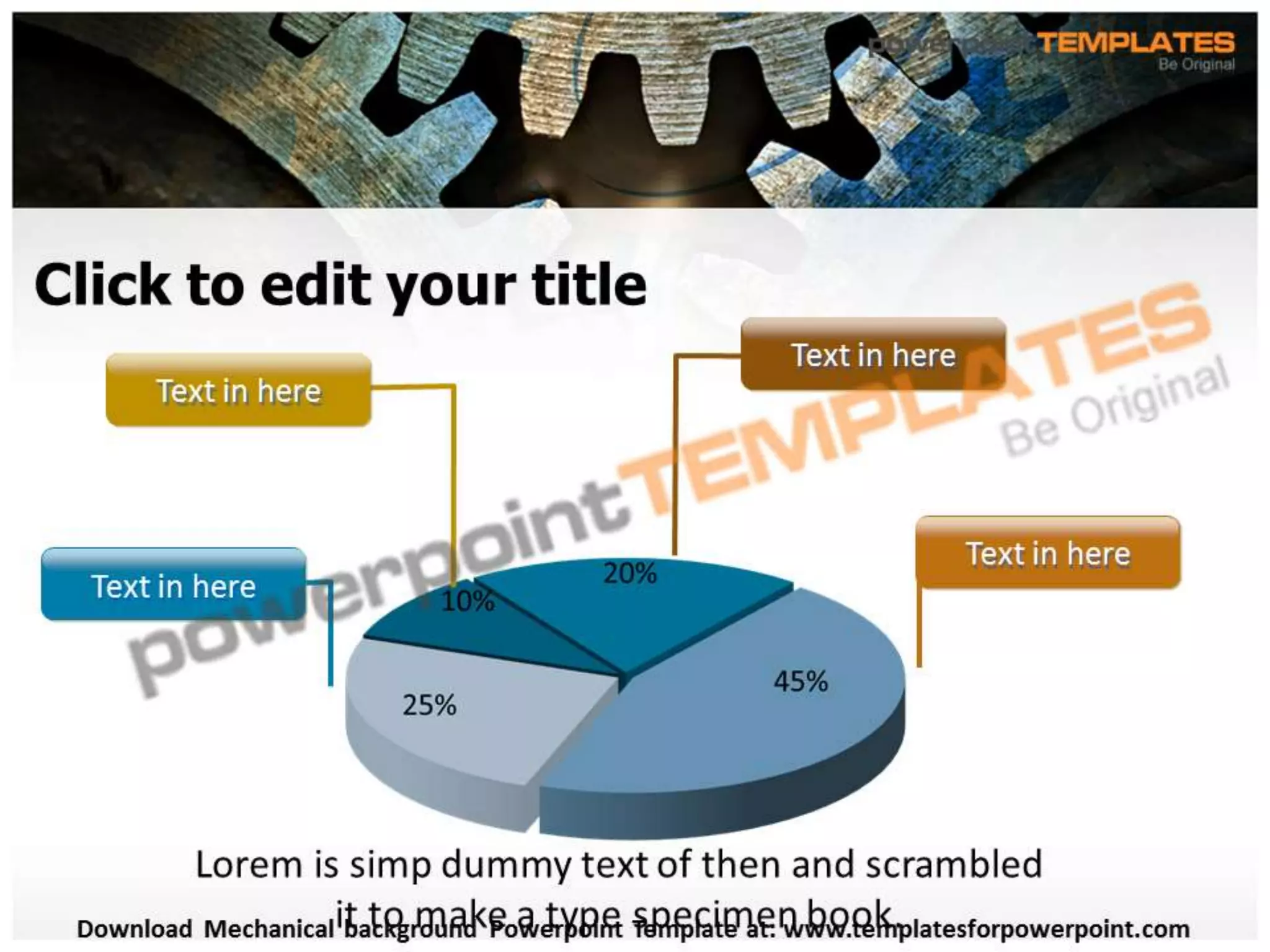 Mechanical background powerpoint templates | PPTX