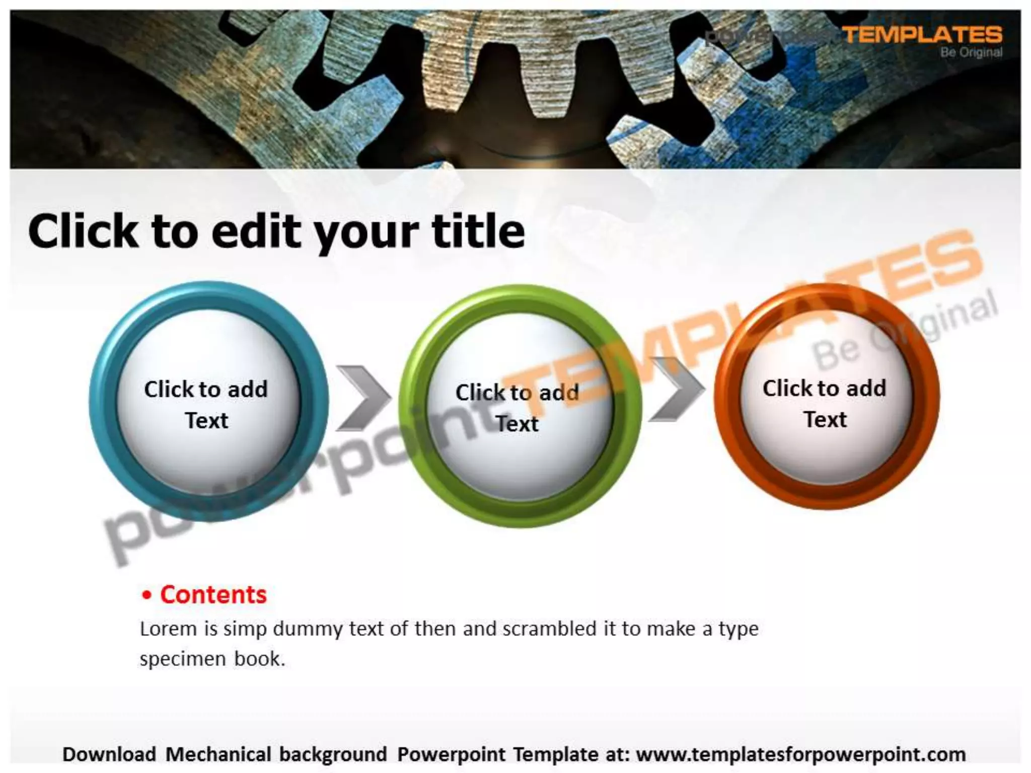 Mechanical background powerpoint templates | PPTX