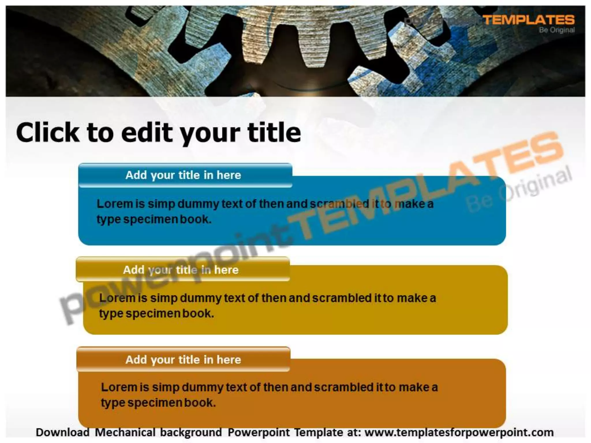 Mechanical background powerpoint templates | PPTX