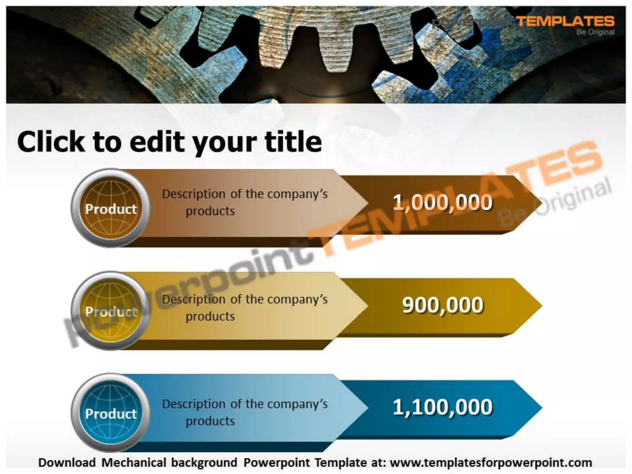 Mechanical background powerpoint templates | PPTX