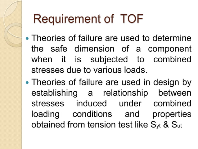 theories of failure | PPTX