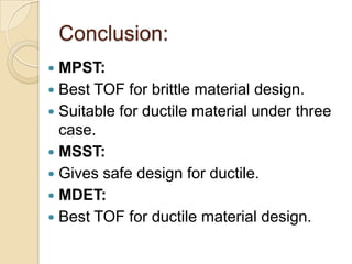 theories of failure | PPTX