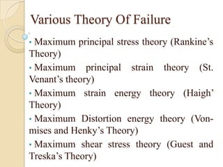 theories of failure | PPTX