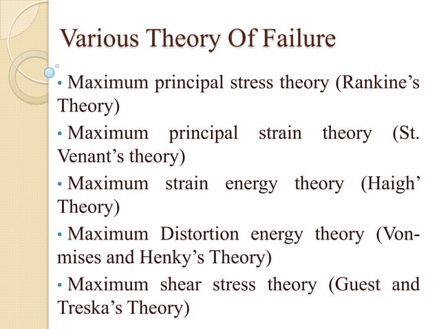 theories of failure | PPTX