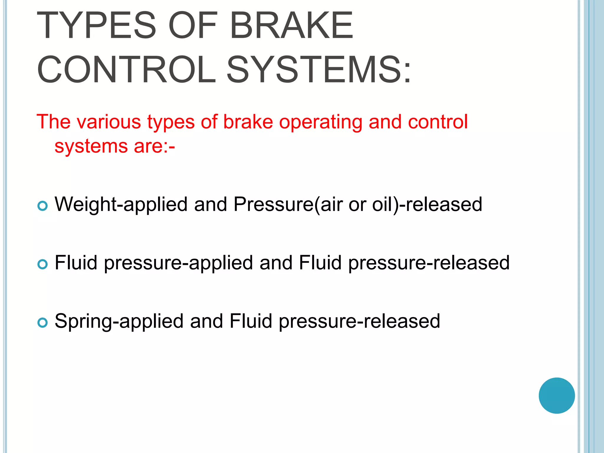 Mechanical braking system of mine winders | PPTX