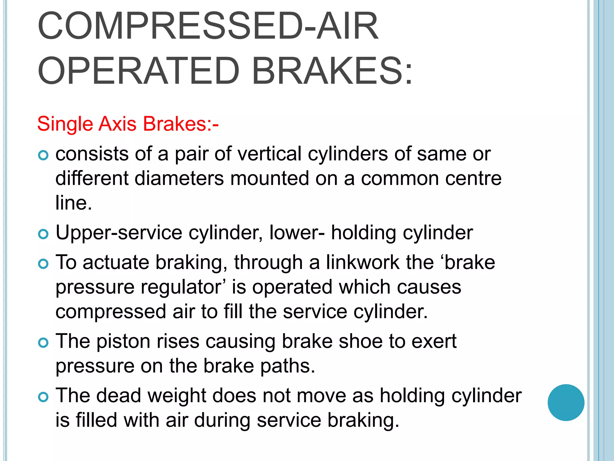 Mechanical braking system of mine winders | PPTX