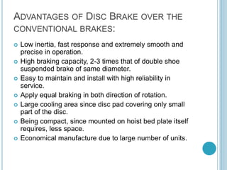 Mechanical braking system of mine winders | PPTX