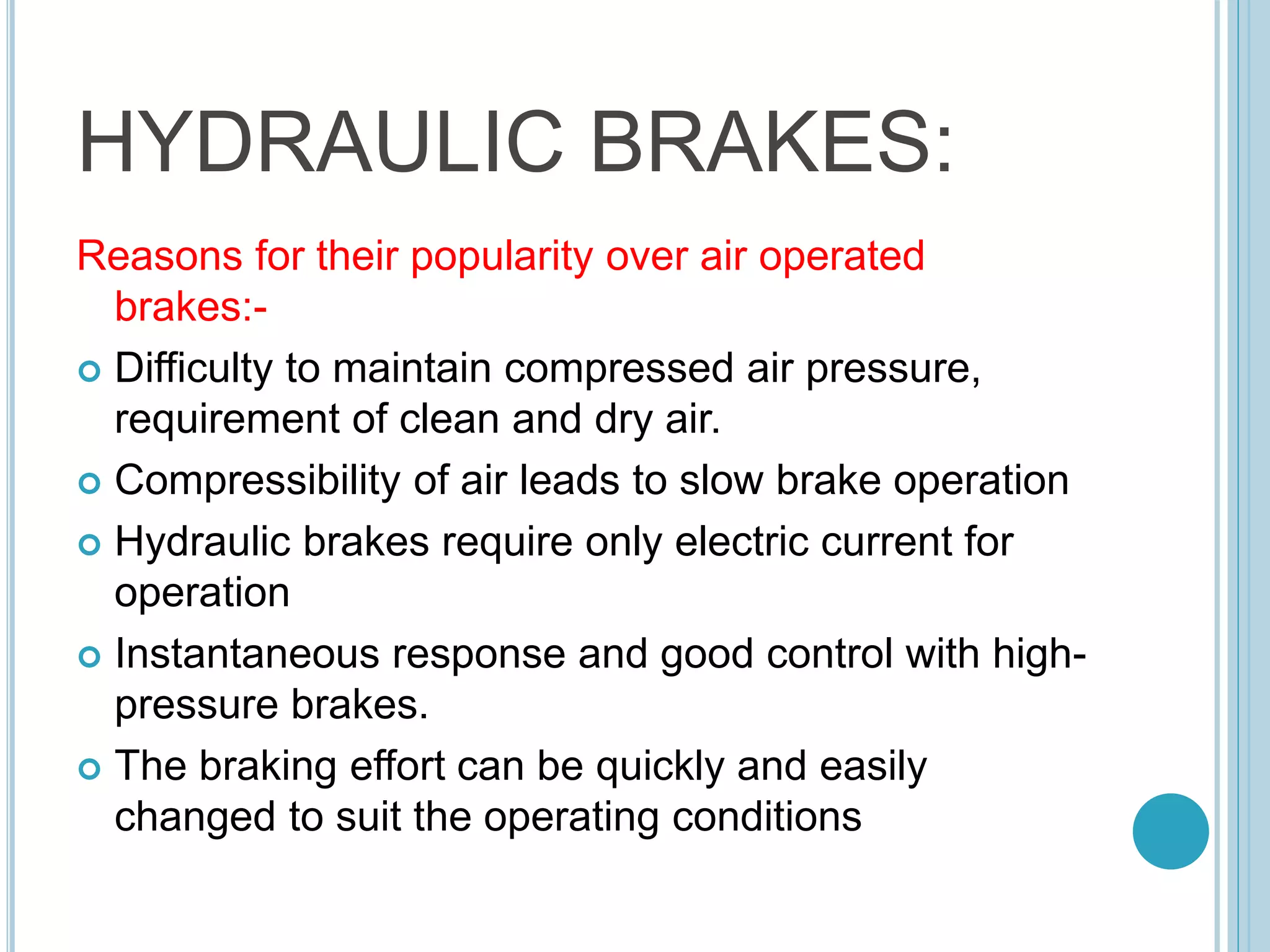 Mechanical braking system of mine winders | PPTX