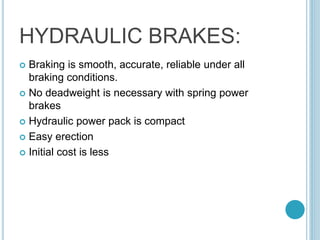 Mechanical braking system of mine winders | PPTX