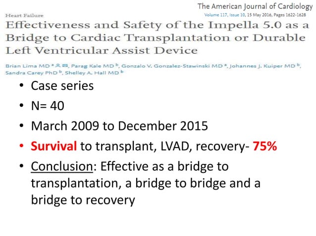 Mechanical circulatory support devices | PPTX | Heart and ...