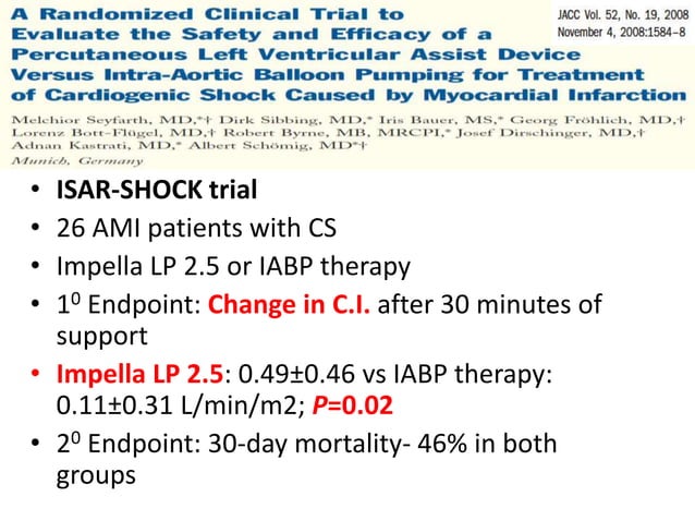 Mechanical circulatory support devices | PPT