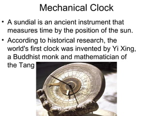 Mechanical clock | PPT