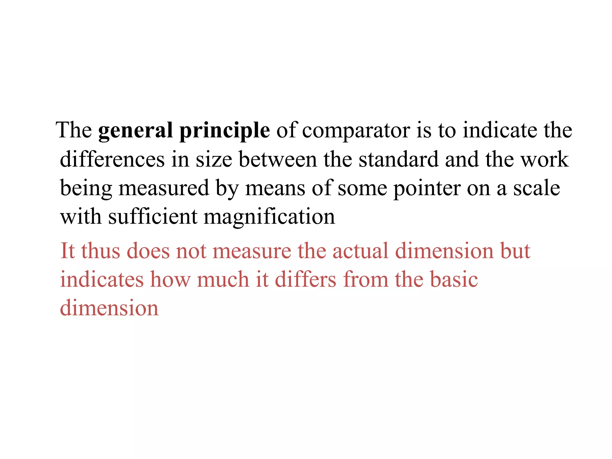 Mechanical comparator | PPT