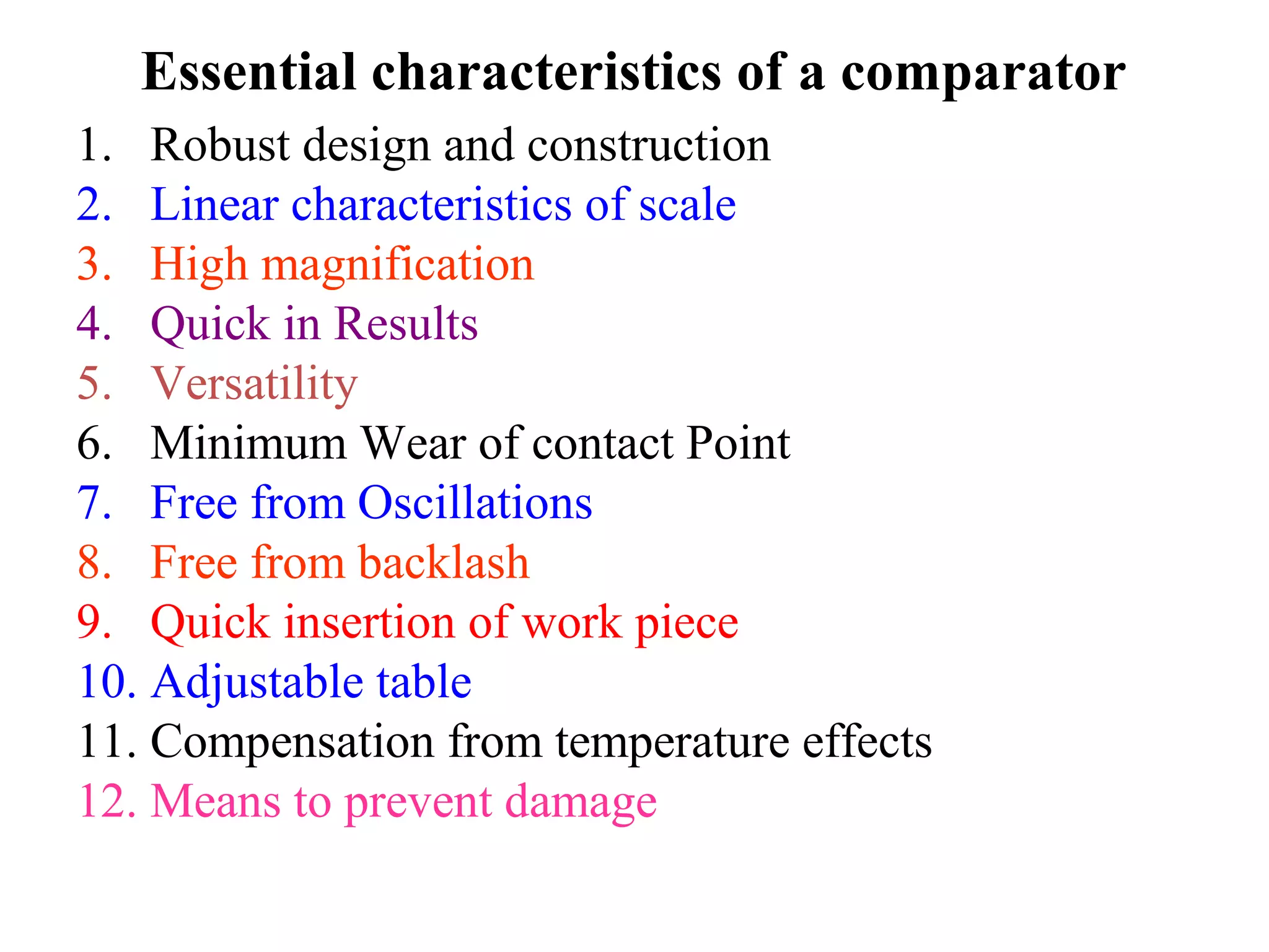 Mechanical comparator | PPT