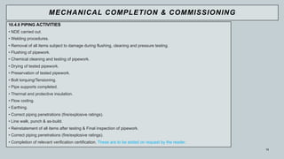 Mechanical completion | PDF