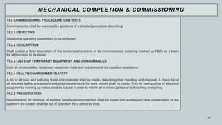 Mechanical completion | PDF
