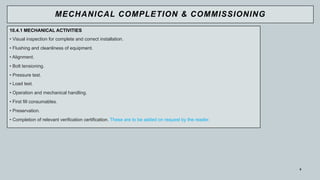Mechanical completion | PDF