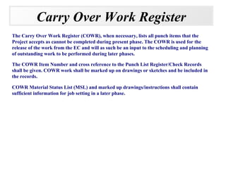 Mechanical Completions | PPS