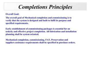 Mechanical Completions | PPS