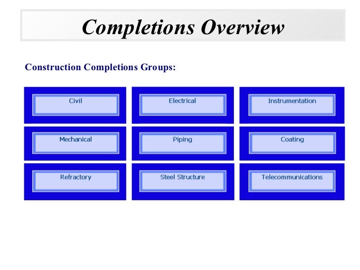Mechanical Completions