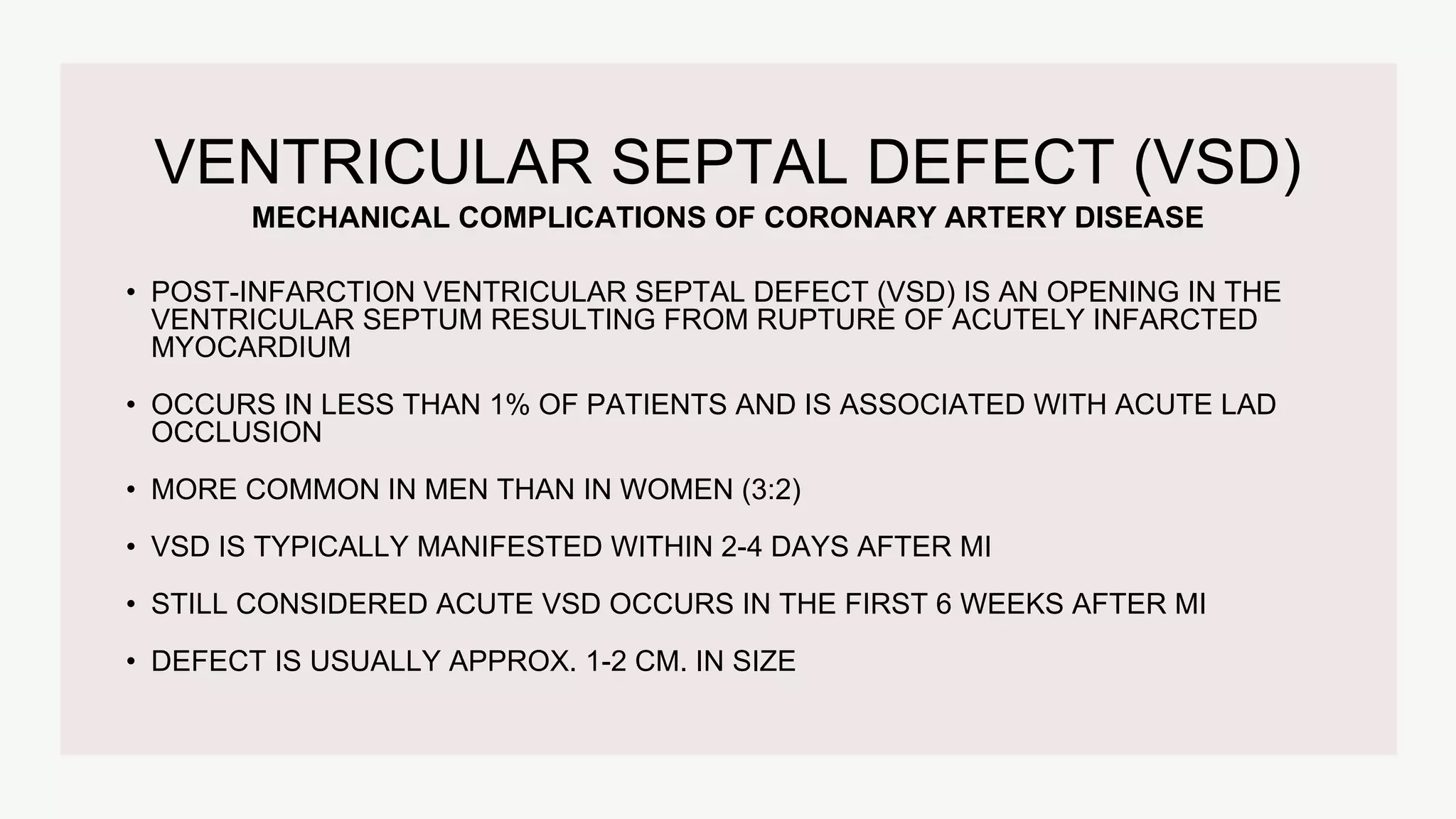 Mechanical complications of cad | PPTX