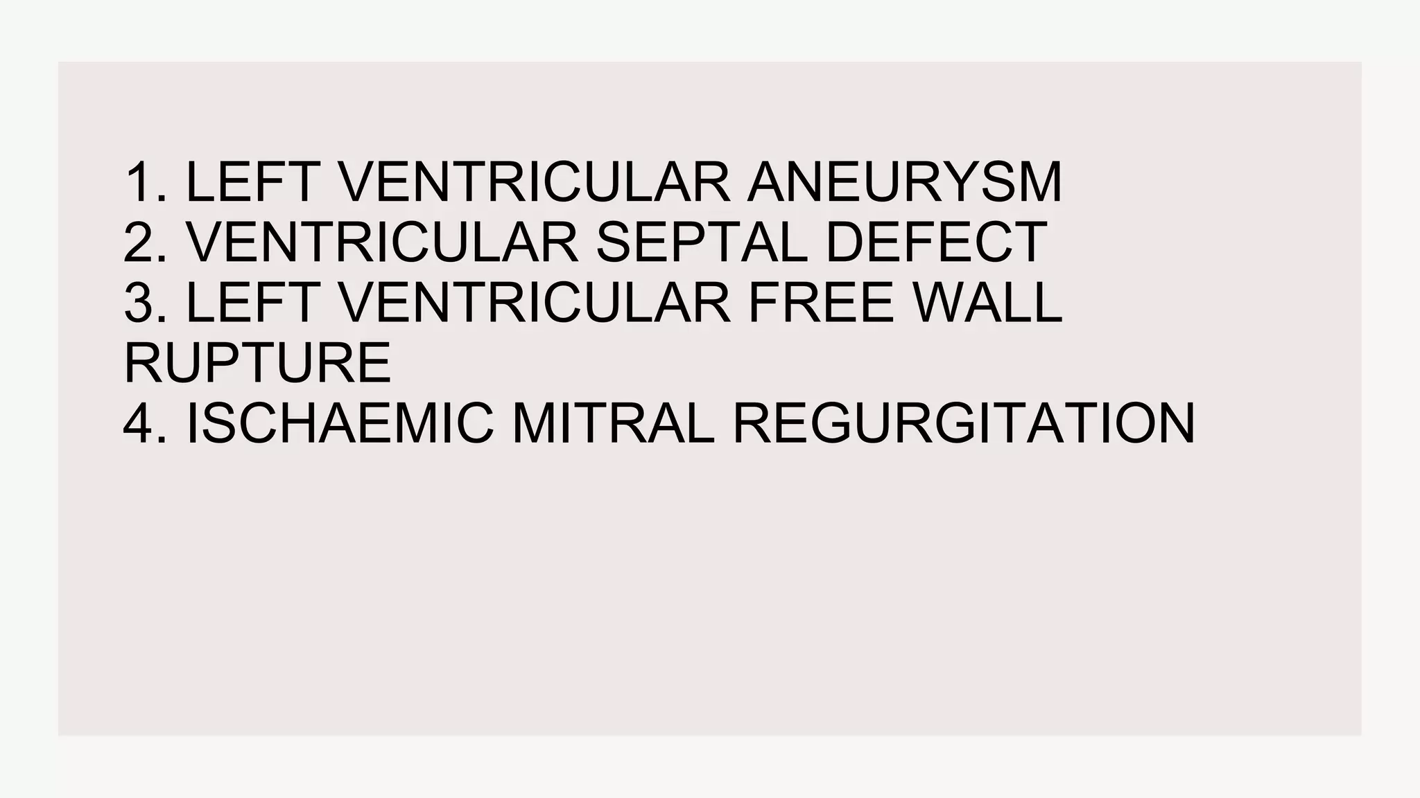 Mechanical complications of cad | PPTX