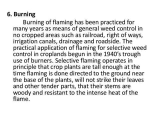 Mechanical control of weed | PPTX
