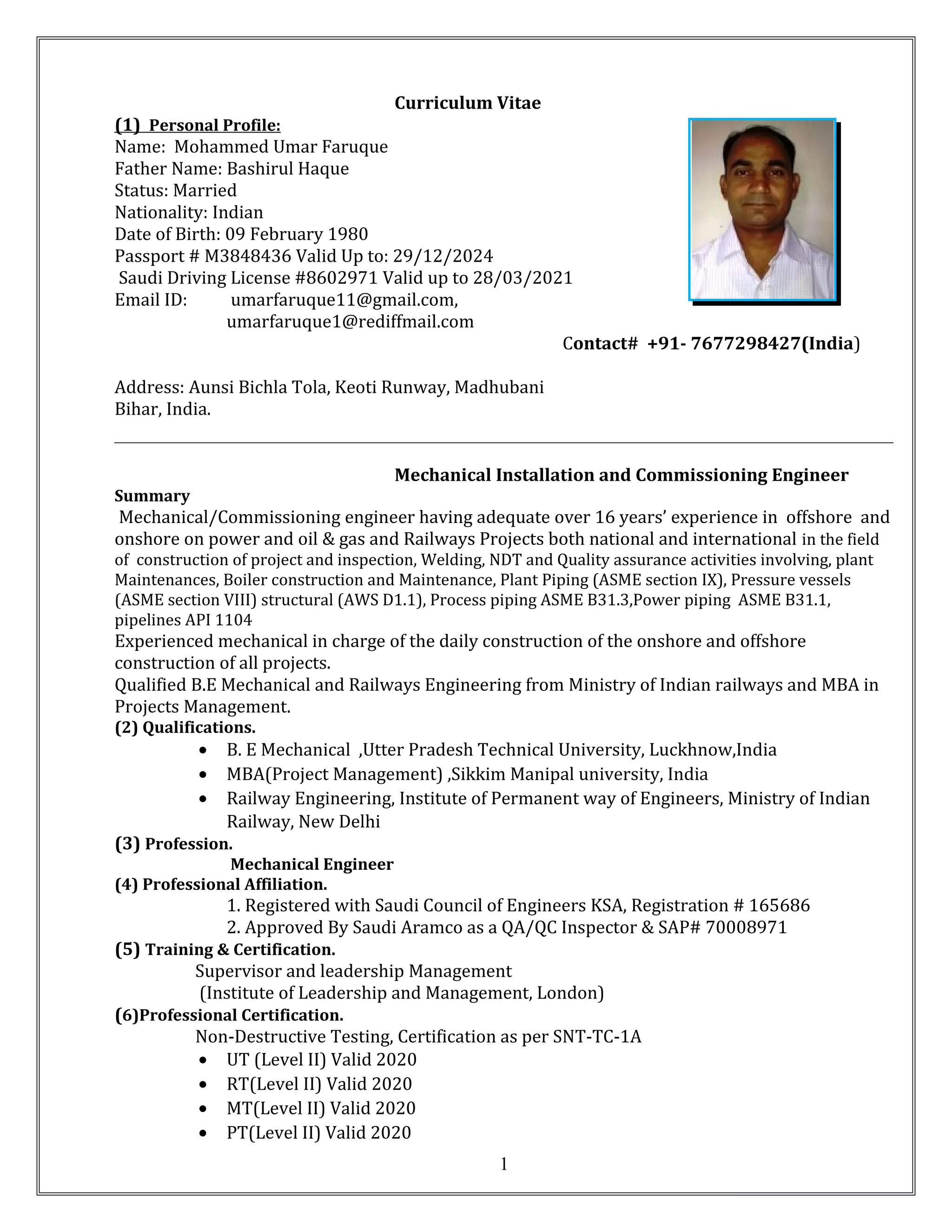 Mechanical cv | DOC