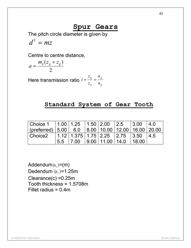 Mechanical Engineering Standard Design Data Book | PDF