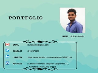 Mechanical design engineer suraj s amin portfolio | PDF | Science