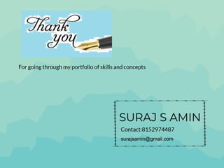 Mechanical design engineer suraj s amin portfolio | PPT