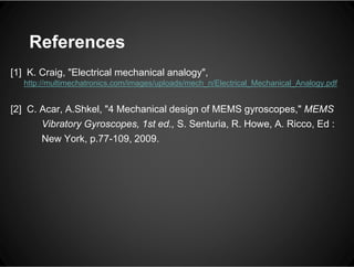 Mechanical design of mems gyroscopes | PDF | Physics | Science