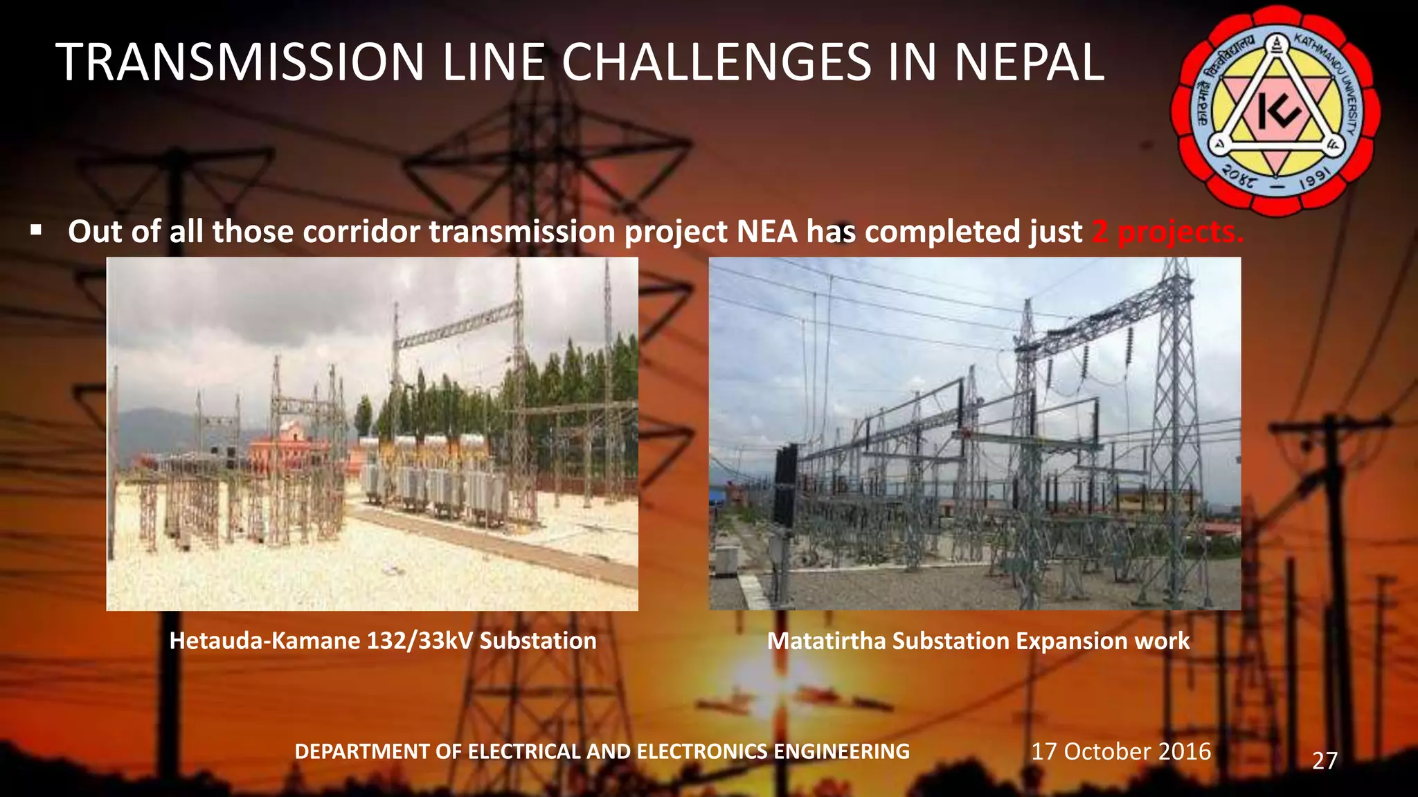 Mechanical Design of Transmission Line (In context of Nepal) | PPTX