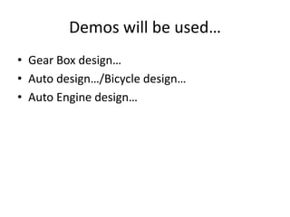 Mechanical design pattern introduction | PPTX