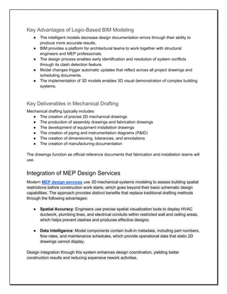 Mechanical Drafting vs Mechanical Modeling: Enhancing MEP Design with ...