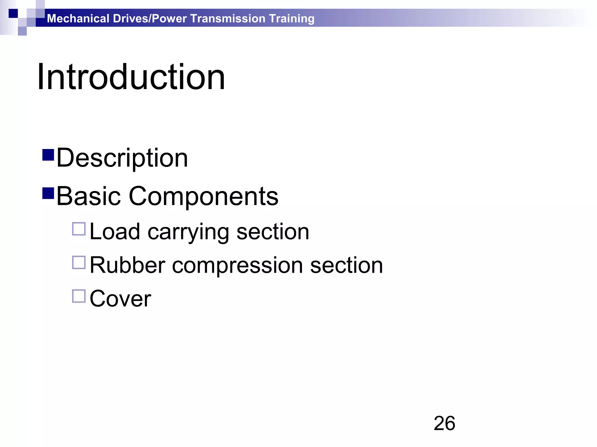 Mechanical drives & power transmission | PPT