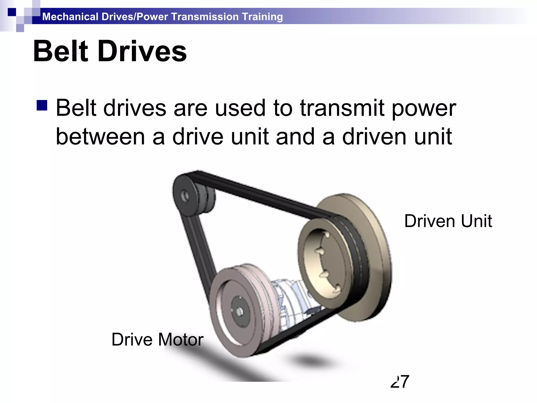 Mechanical drives & power transmission | PPT