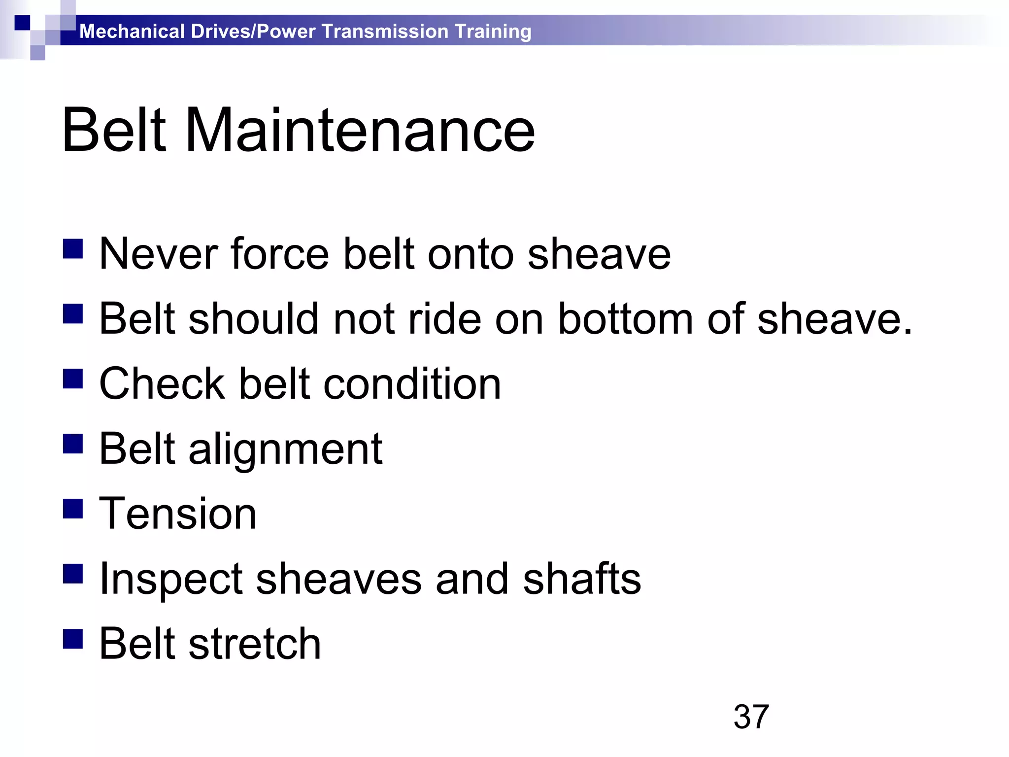 Mechanical drives & power transmission | PPT
