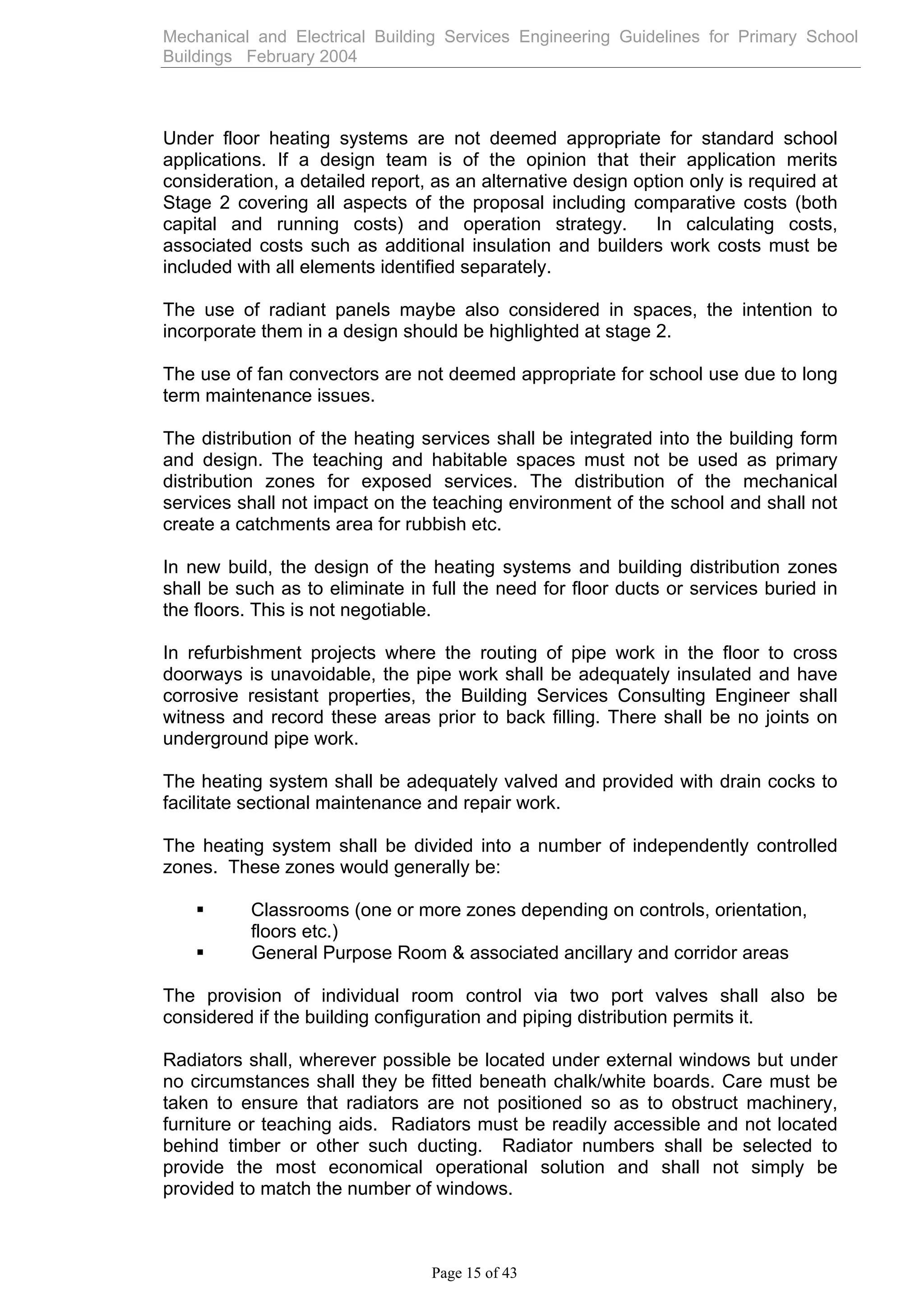 Mechanical & electrical building services engineering guidelines | PDF ...