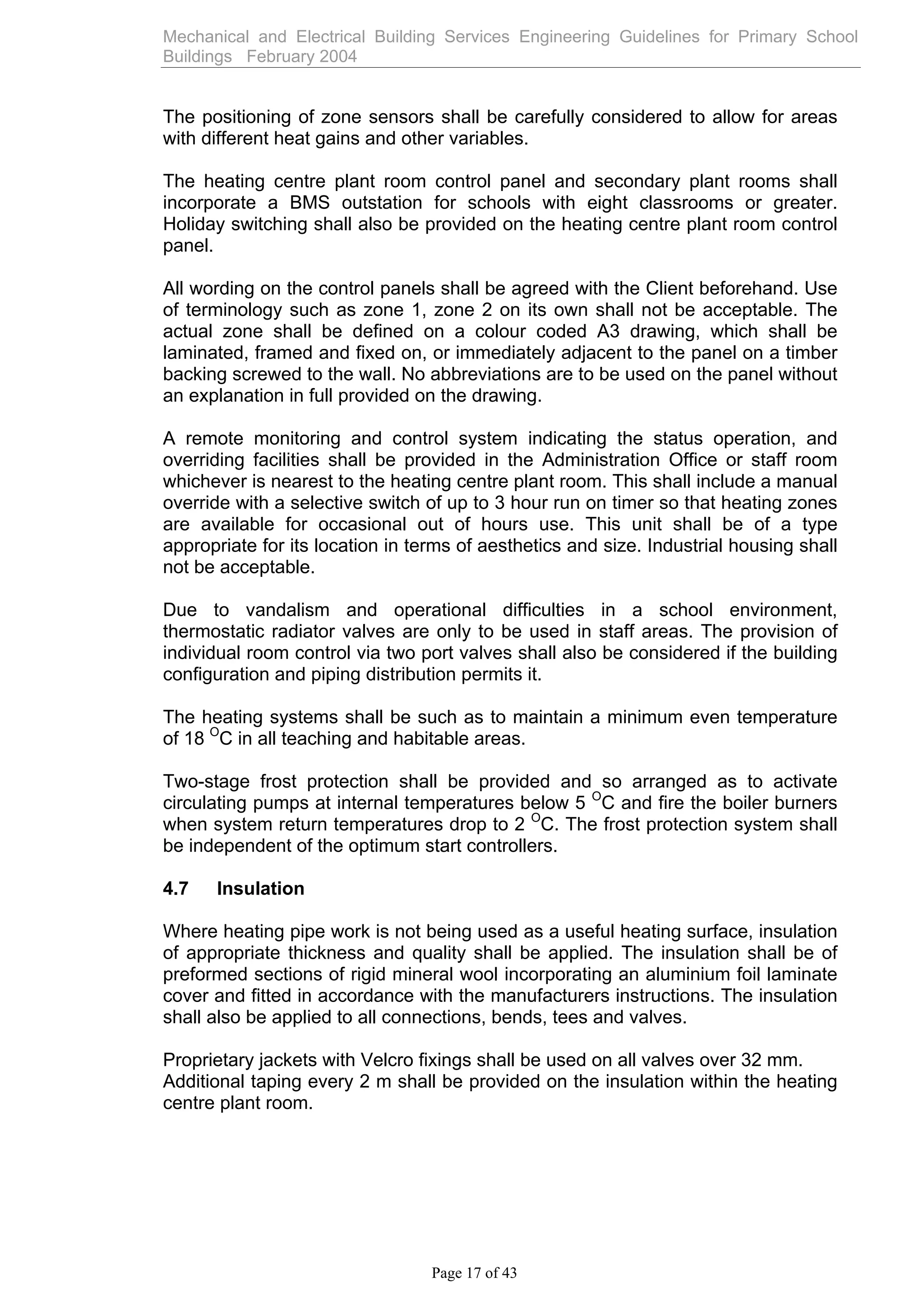 Mechanical & electrical building services engineering guidelines | PDF ...