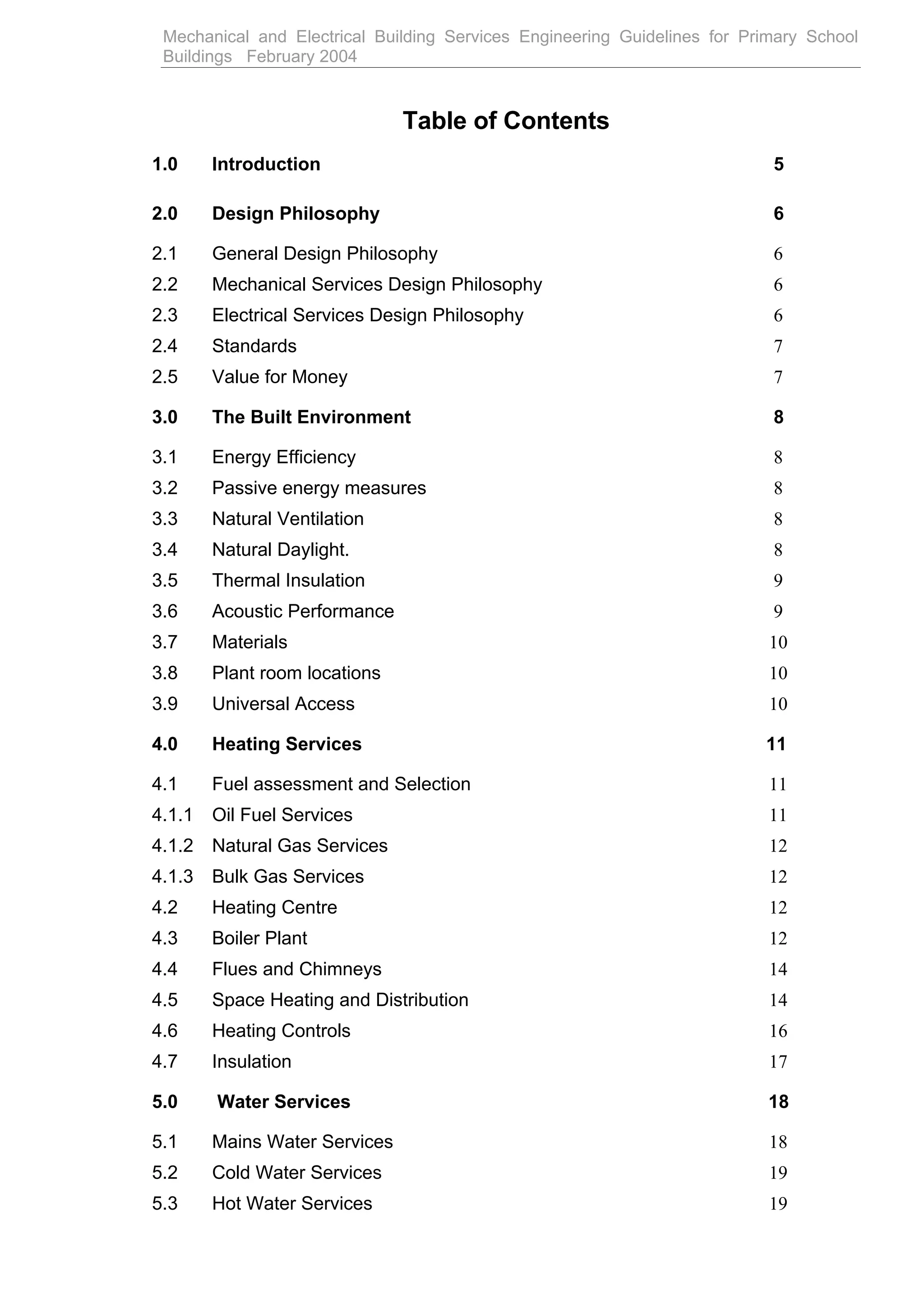 Mechanical & electrical building services engineering guidelines | PDF ...