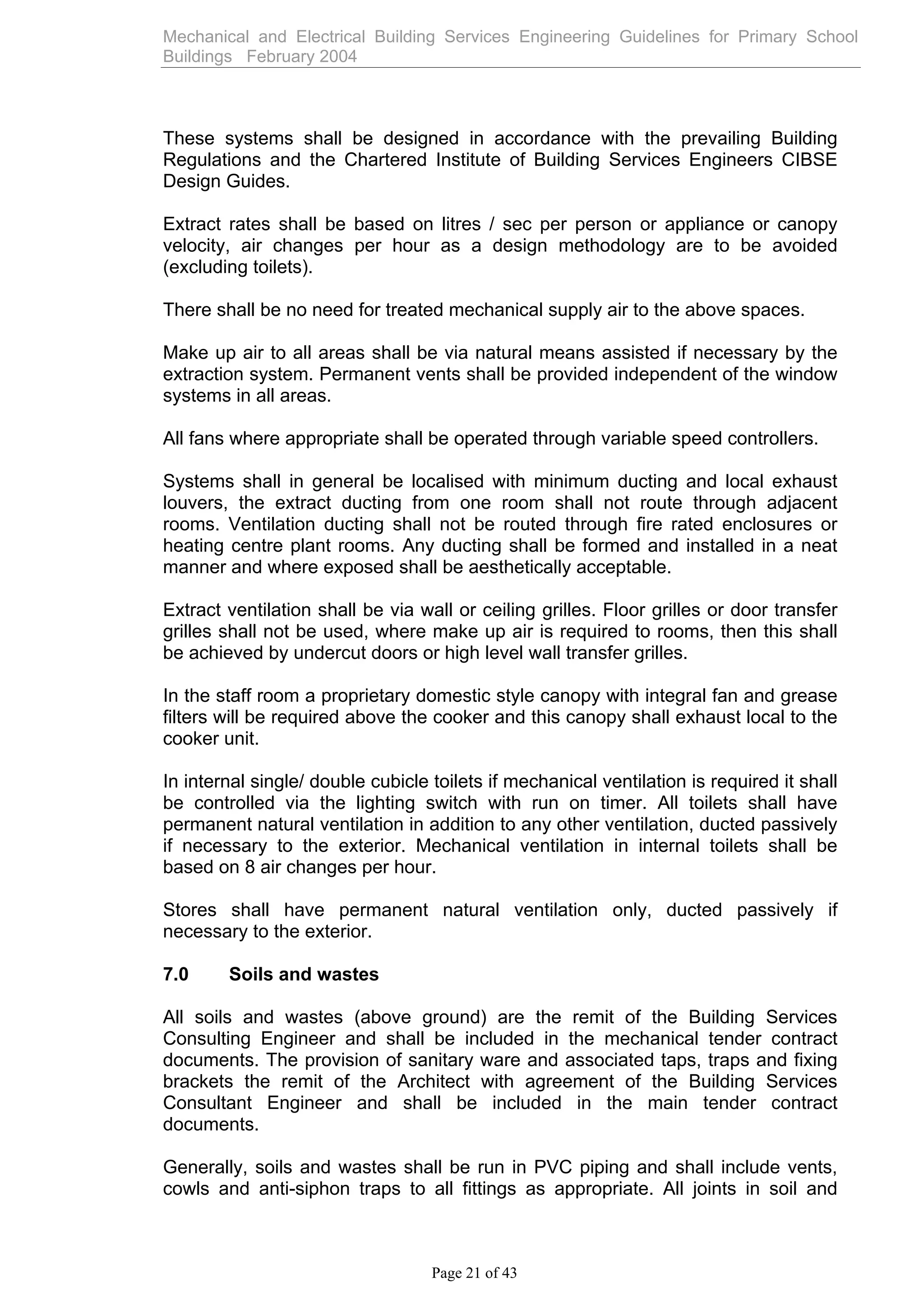 Mechanical & electrical building services engineering guidelines | PDF | Civil Engineering ...