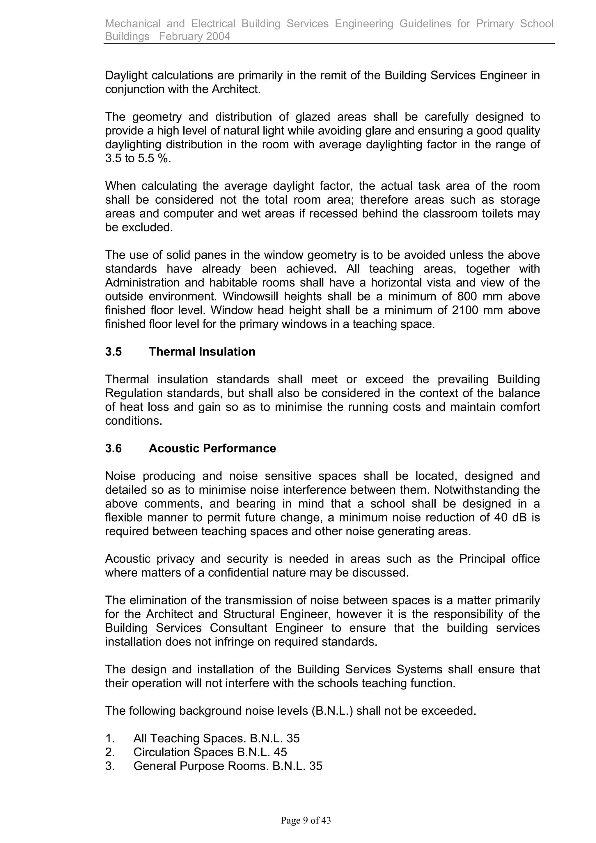 Mechanical & electrical building services engineering guidelines | PDF ...