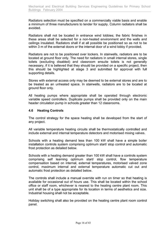 Mechanical & electrical building services engineering guidelines | PDF ...