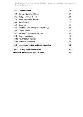Mechanical & electrical building services engineering guidelines | PDF ...